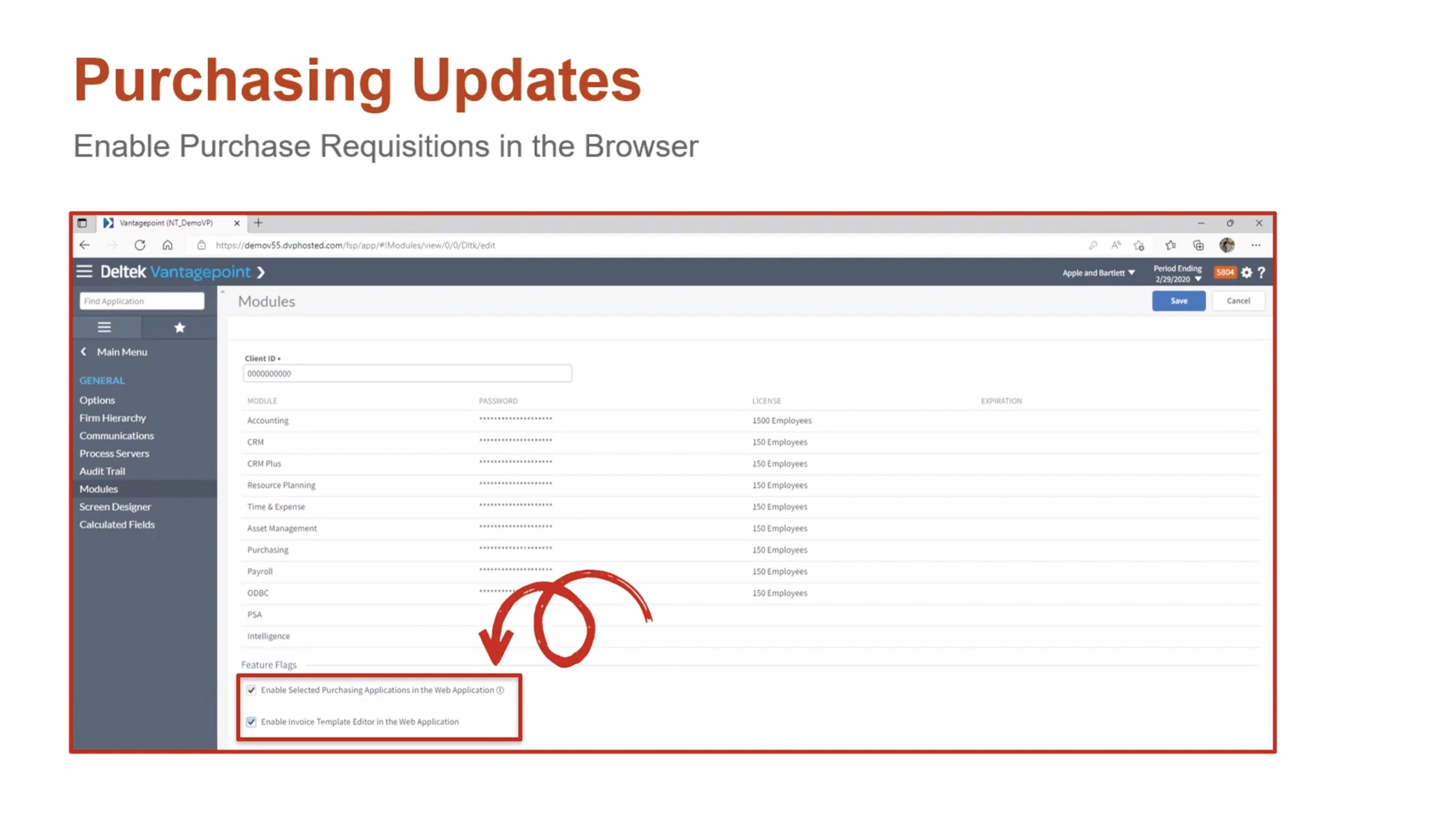 New Features in Deltek Vantagepoint 5.5